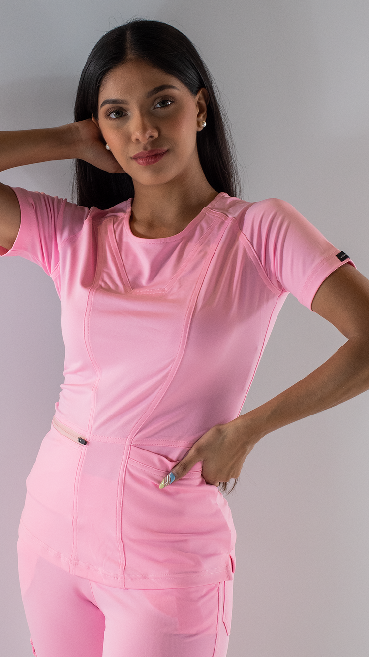 Women's Scrub Top 901 pale pink – S-FOR-ME Scrubs