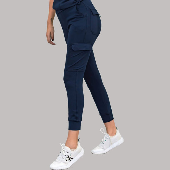 Women's Pants 901 Navy Blue, Super Stretch Scrubs – S-FOR-ME Scrubs
